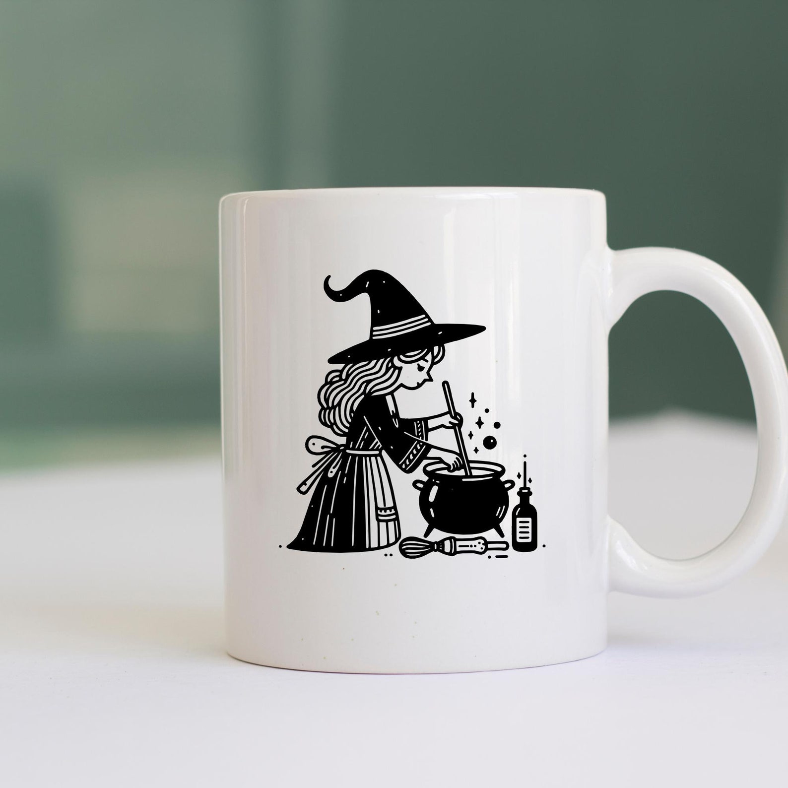 Brew Witch SVG PNG Collection Halloween Hand Drawn Clipart Potion ...