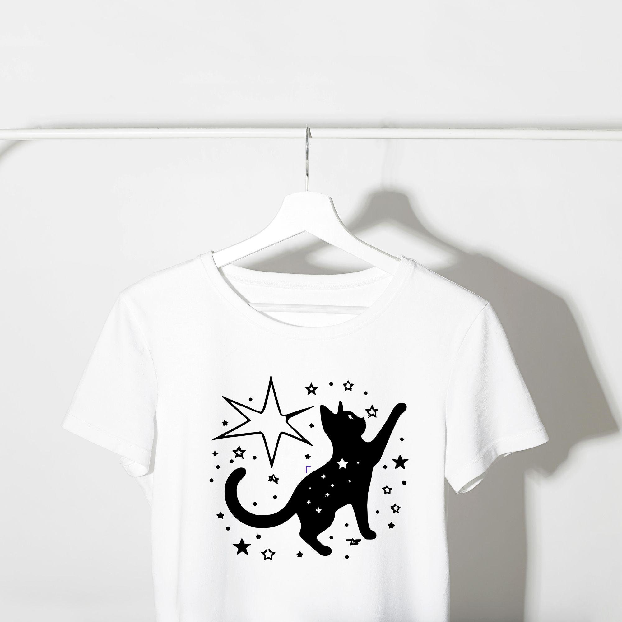 Space Cat SVG PNG Collection Astronaut Hand Drawn Clipart Asrtal Themed ...