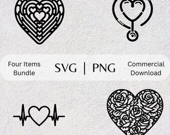 Romantic Couple SVG PNG Collection Love Hand Drawn Clipart Vector ...