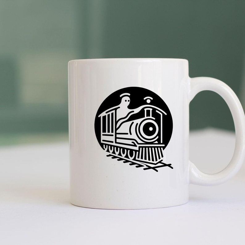 Hunted Ghosts Train SVG Collection, PNG, Halloween Clipart, Hand Drawn ...