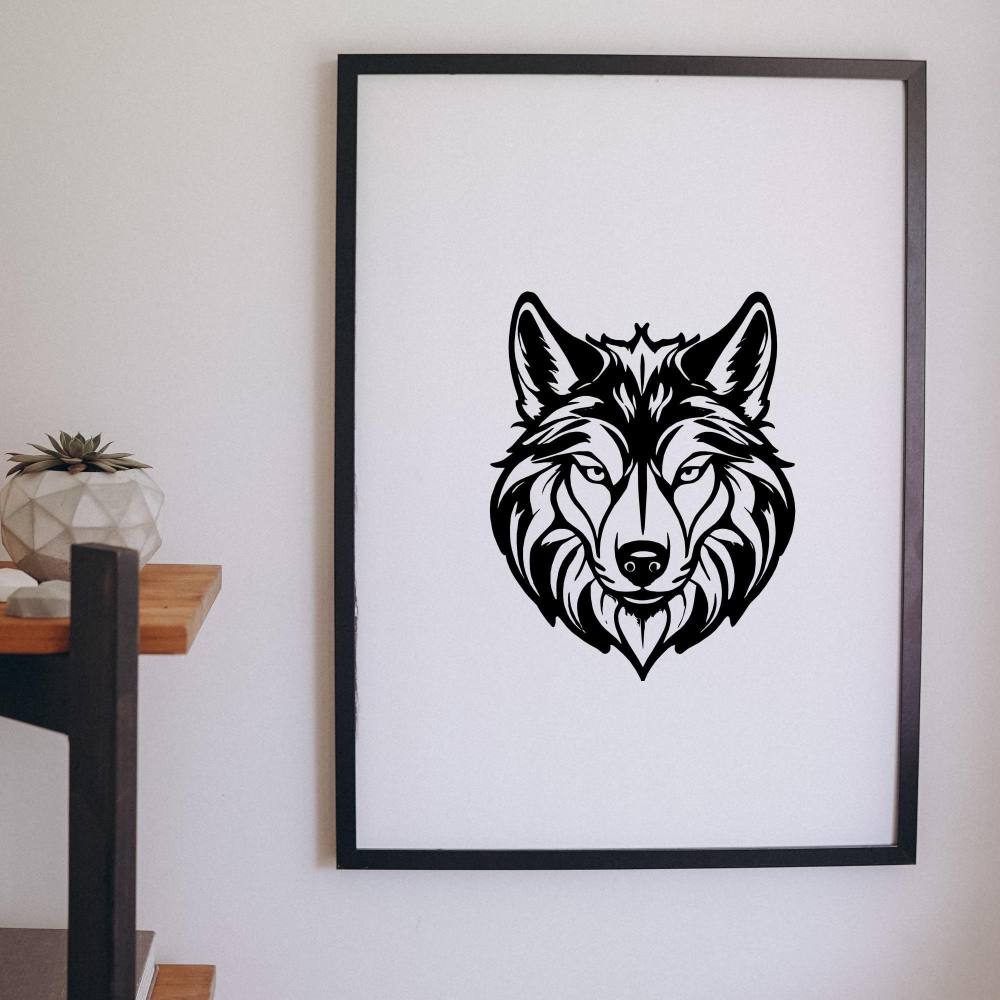 Wolf Illustration SVG PNG Collection Wildlife Hand Drawn Clipart Vector ...