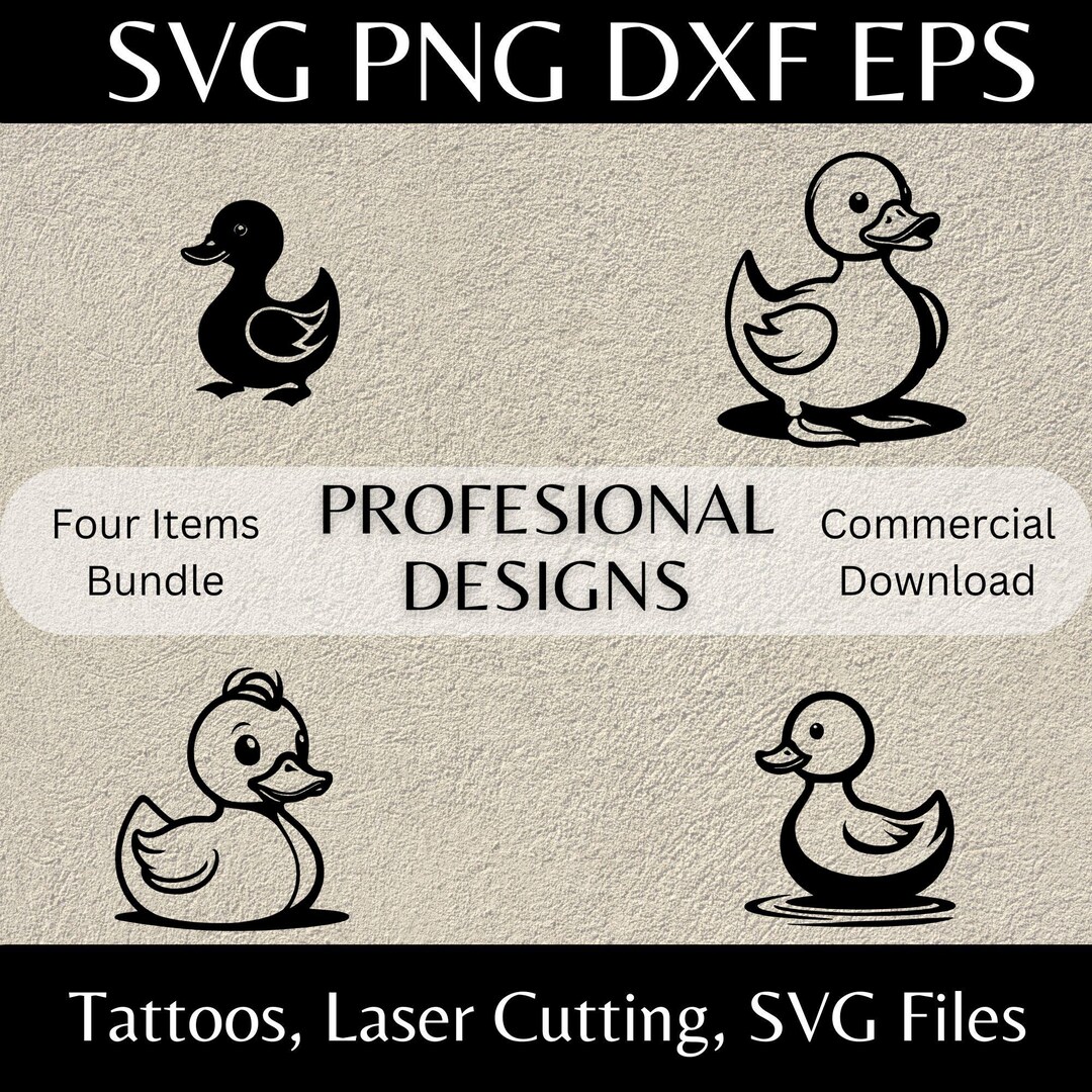 Cute Duck SVG Pack Cute Duck PNG Files Animal Cute Duck Clipart, Unique ...