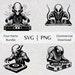 Alien Dj SVG PNG Collection Music Hand Drawn Clipart Outer Space Themed ...