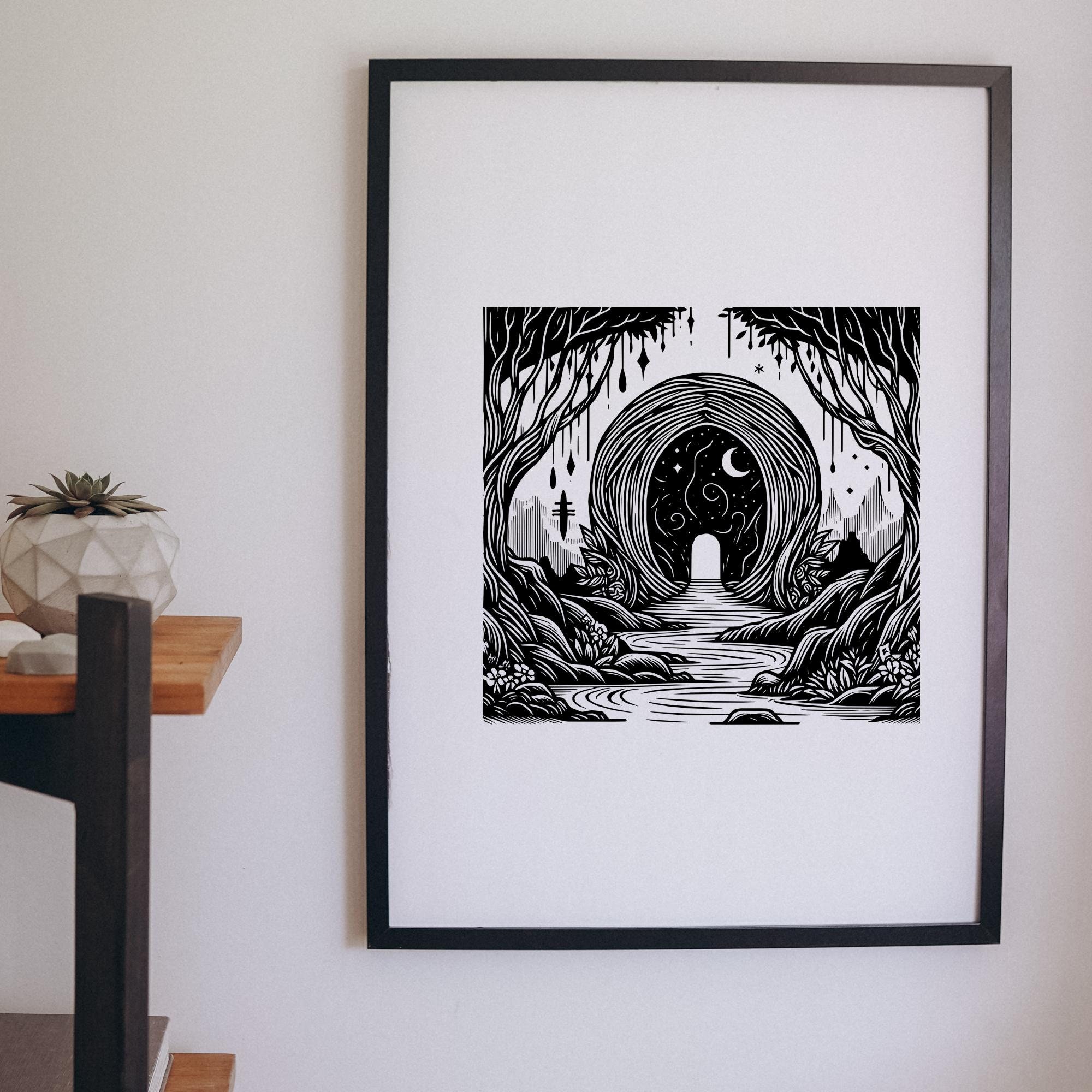 Dimension Portal SVG Collection, PNG, Mysterias Clipart, Hand Drawn ...