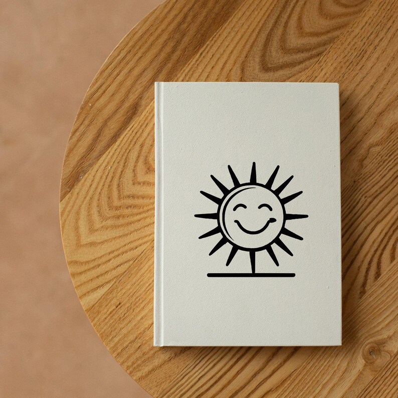 Smiling Sun SVG PNG Collection Morning Hand Drawn Clipart Happy Themed ...