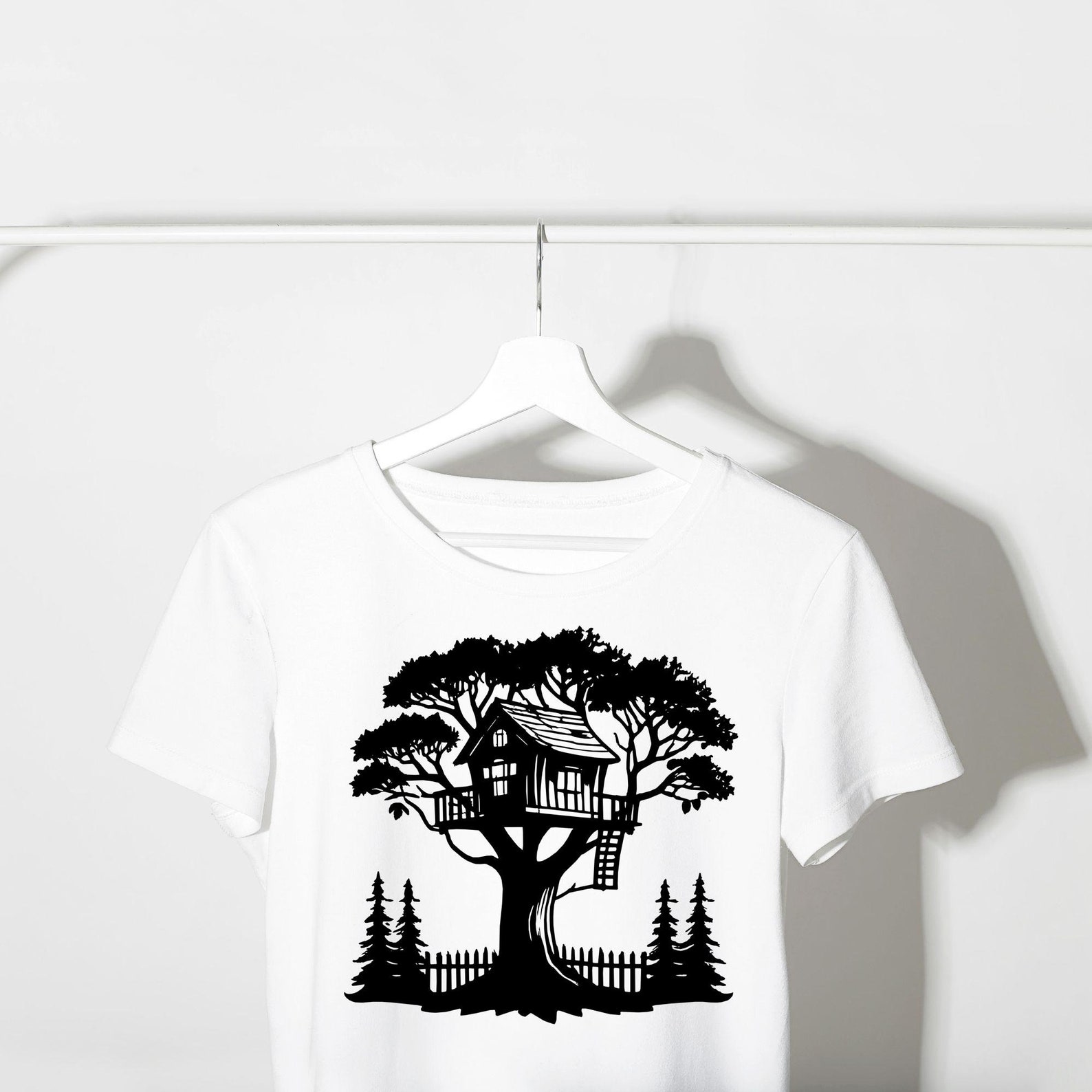 Treehouse SVG Pack Treehouse PNG Files Playful Treehouse Clipart, Unique Children Art Treehouse ...