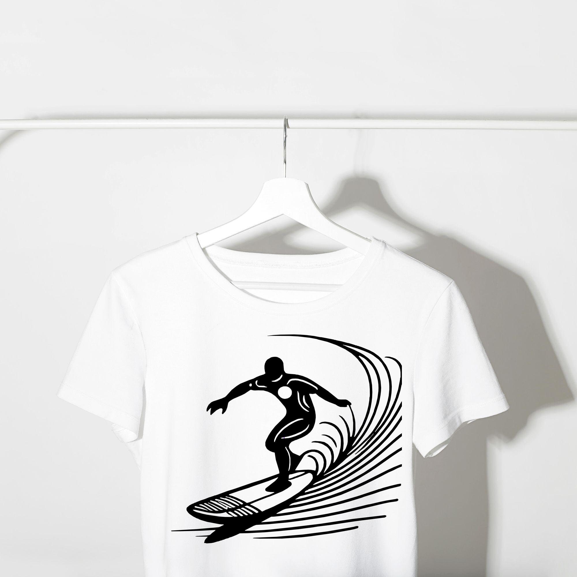 Ocean Wave SVG PNG Collection Surfer Hand Drawn Clipart Sports Themed ...