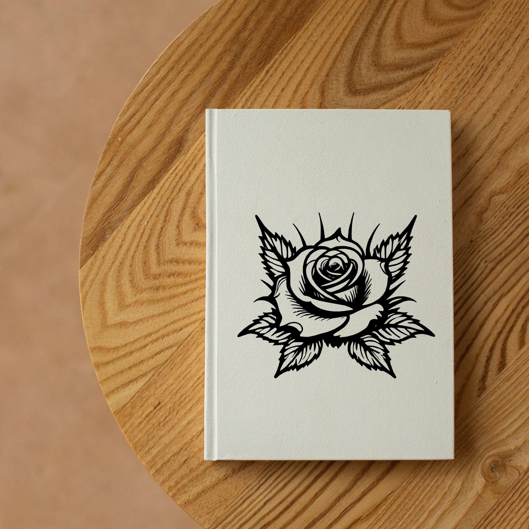 Gothic Rose SVG PNG Collection Dark Hand Drawn Clipart Artistic Themed ...