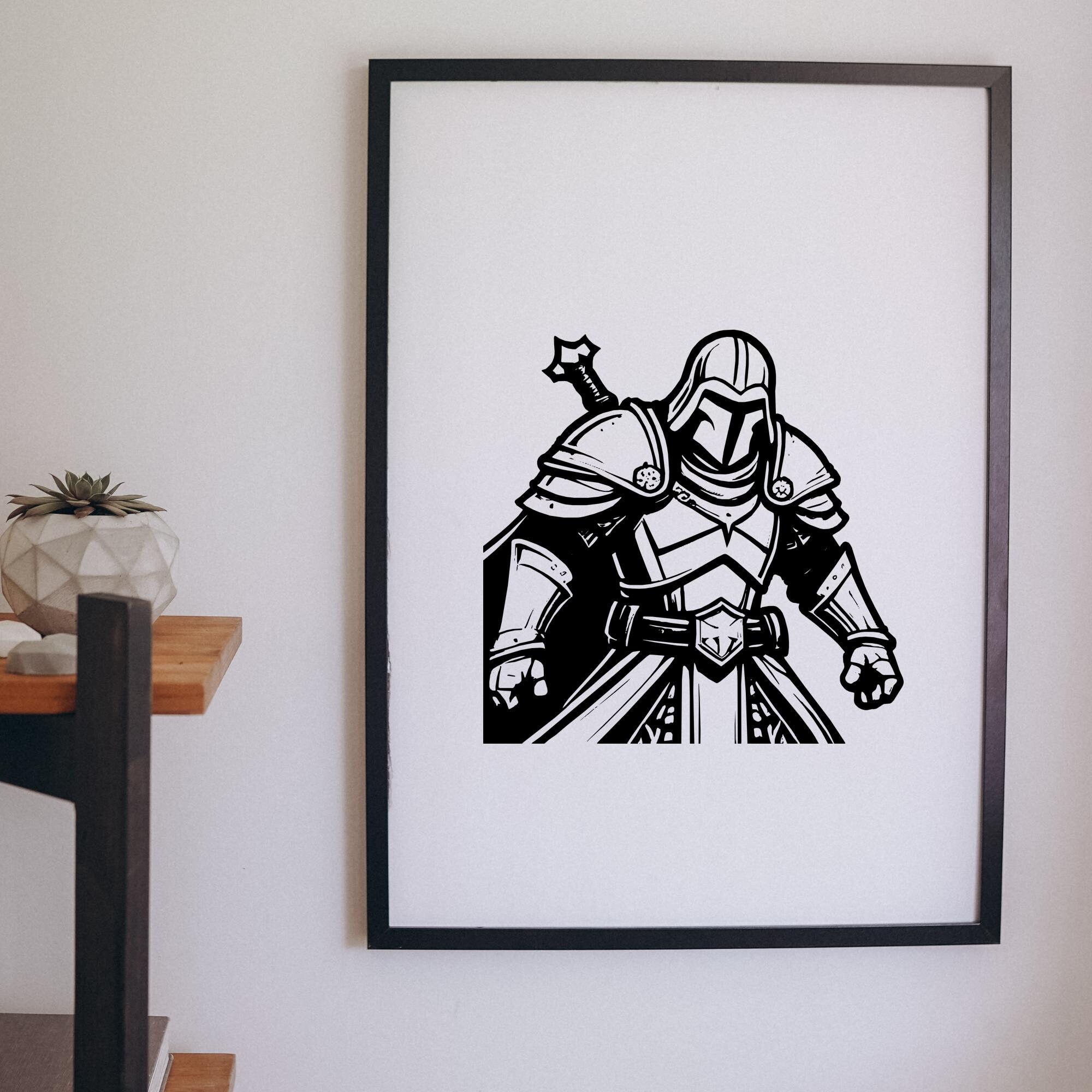 Knight Armor SVG PNG Collection War Hand Drawn Clipart Vintage Themed ...