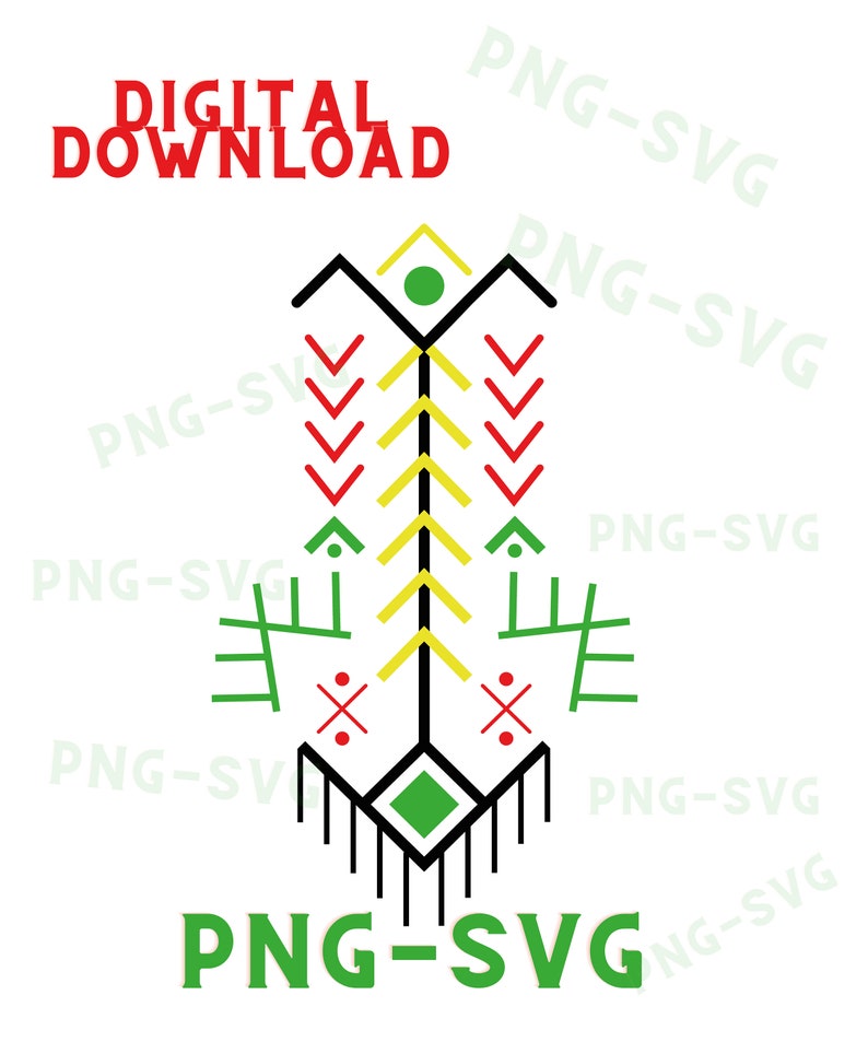 Berber Symbol Tazerzit,digital Download PNG Tazerzit the Symbol of ...
