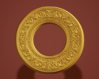 Decorative Frame Bas-relief 3D Model STL - Etsy