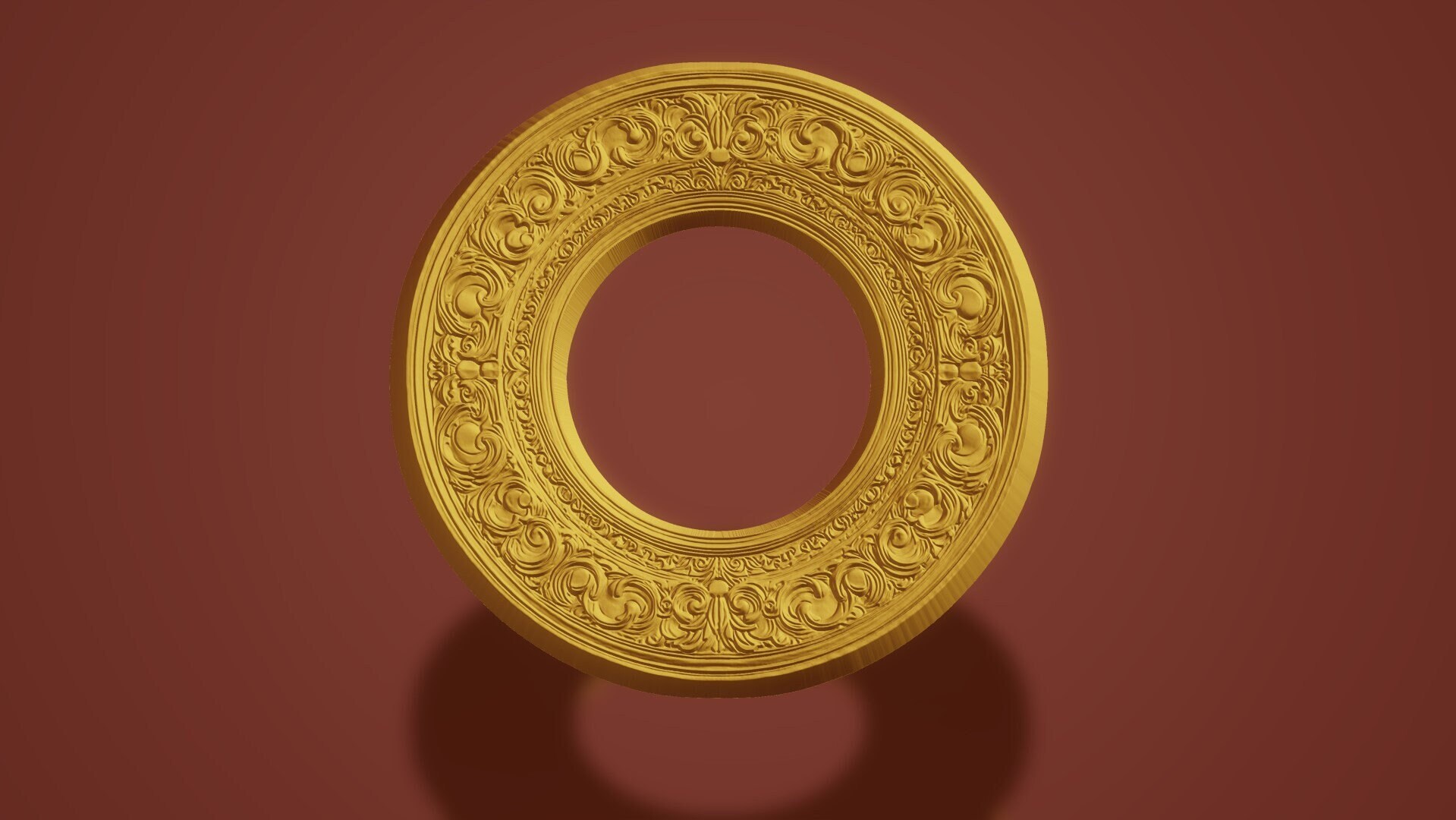 3D Antique Round Frame Bas-relief for Home Decor and Art Projects |3D ...
