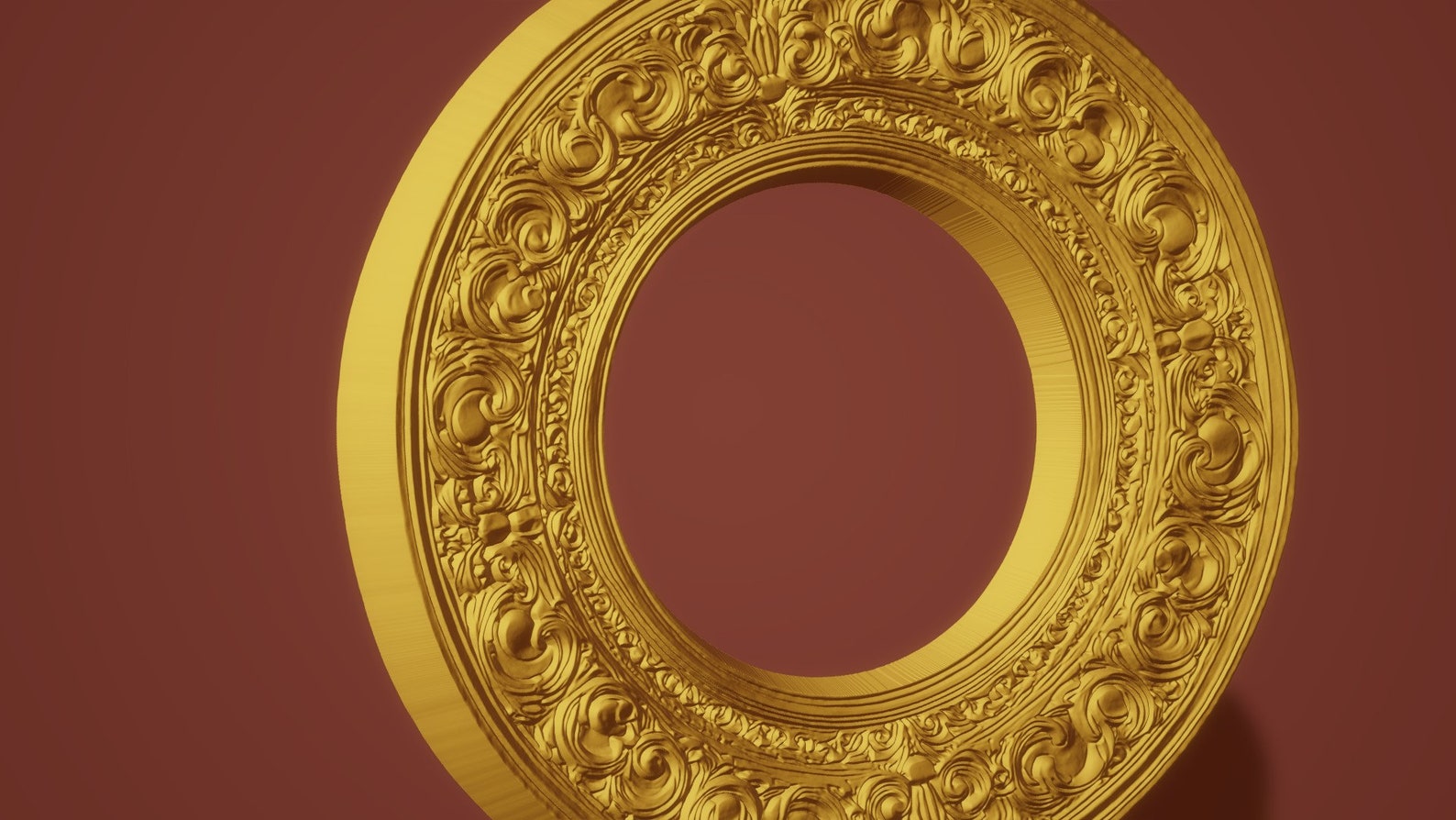 3D Antique Round Frame Bas-relief for Home Decor and Art Projects |3D ...