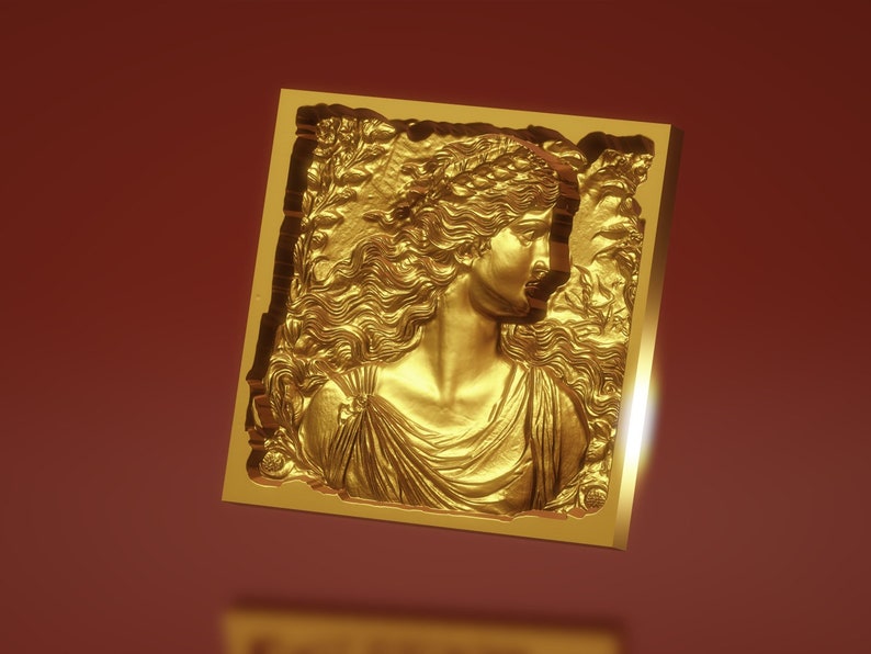 Greek Goddess Aphrodite 3D Antique Bas-relief Statuette for Art ...