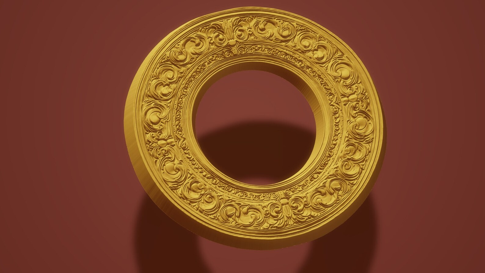 3D Antique Round Frame Bas-relief for Home Decor and Art Projects |3D ...