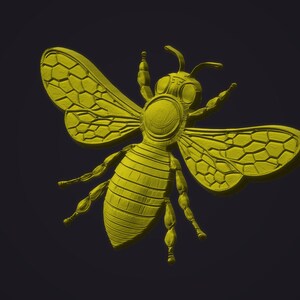 Exquisite 3D Bee Model Bas-relief for Home Decor and Art Projects |3D ...