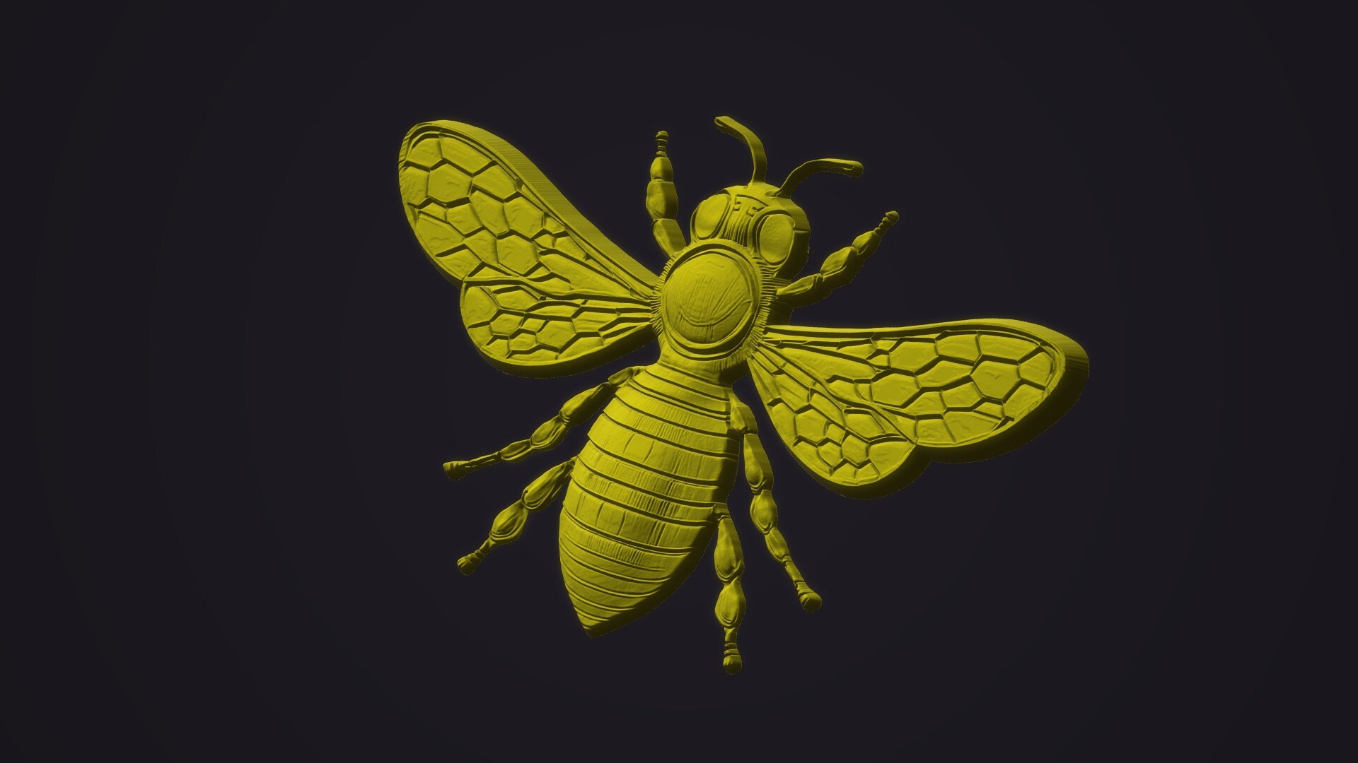 Exquisite 3D Bee Model Bas-relief for Home Decor and Art Projects |3D ...