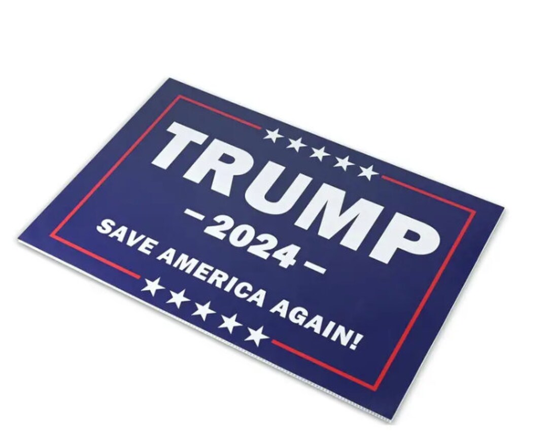 Donald Trump 2024 Yard Sign Save America Again - Etsy
