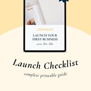 Business Launch Checklist, New Entrepreneur, First Business, Start A ...