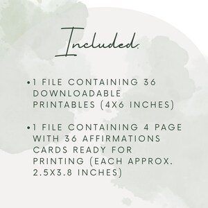 36 Affirmation Cards Printable, Affirmation Cards Digital, Vision Board ...