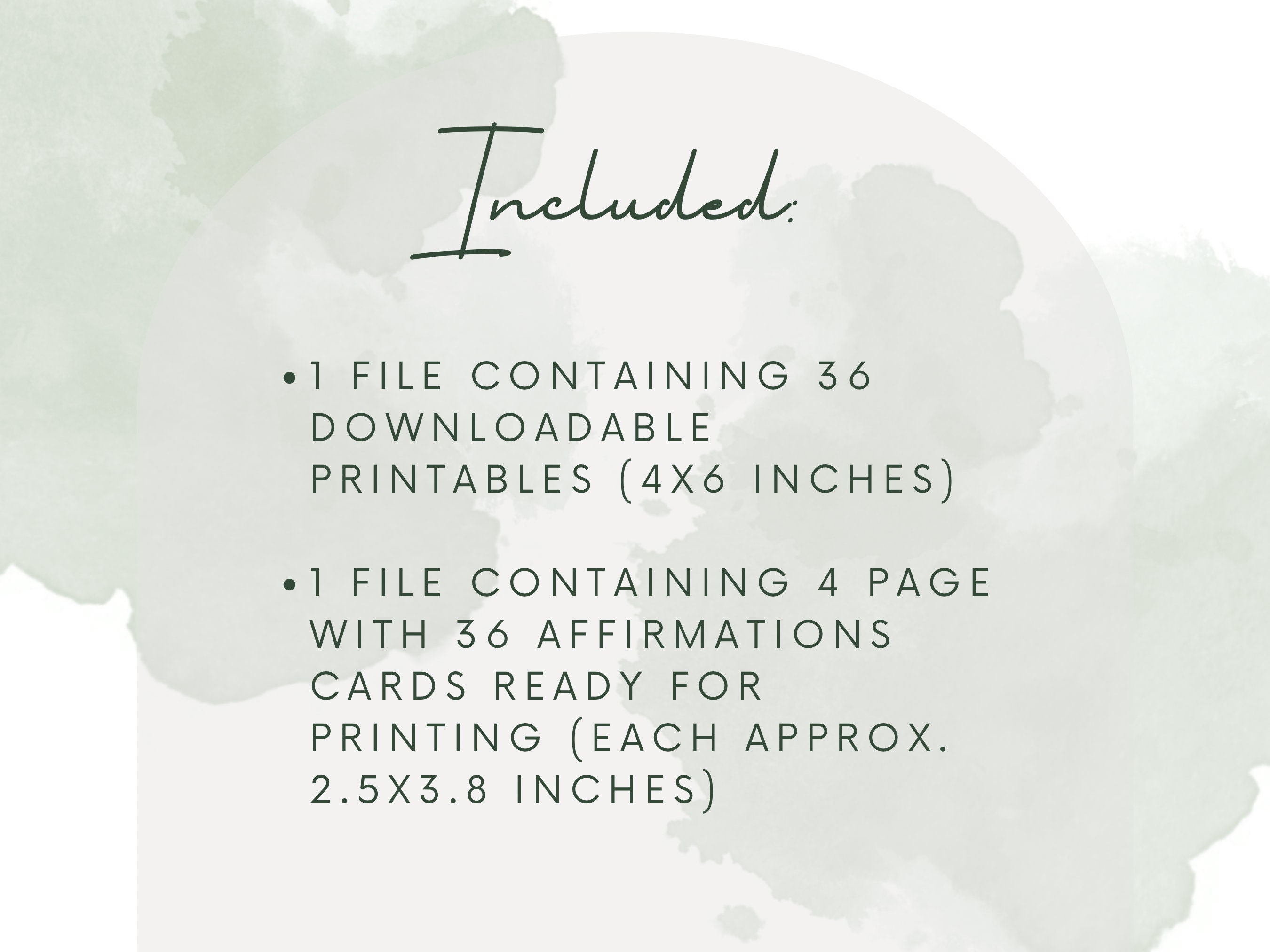 36 Affirmation Cards Printable, Affirmation Cards Digital, Vision Board ...