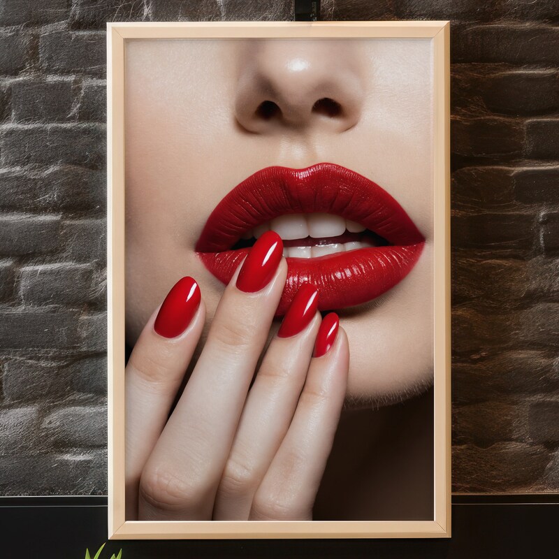 Lips Poster - Etsy