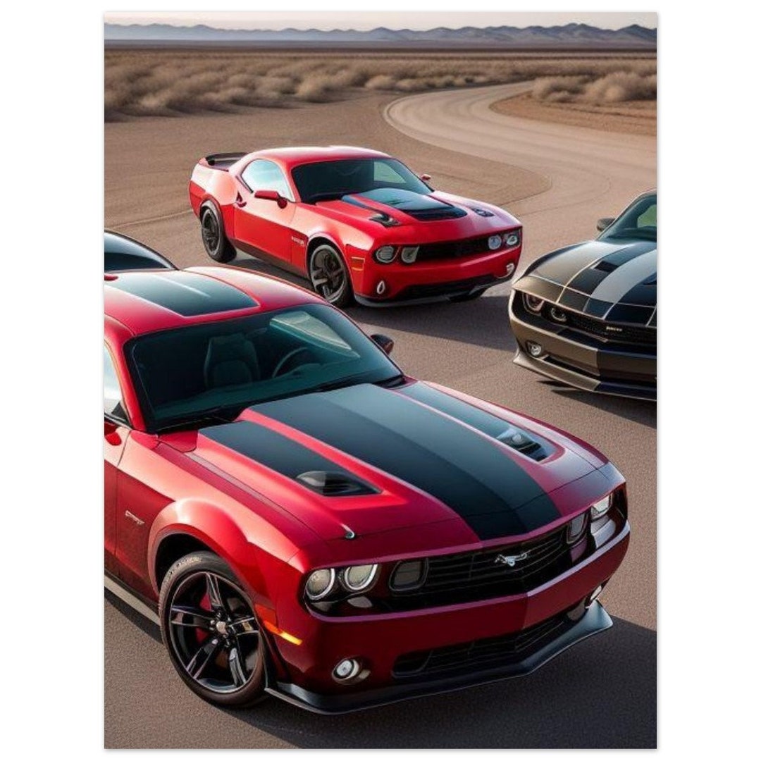 Offloading Muscle Cars Poster - Etsy