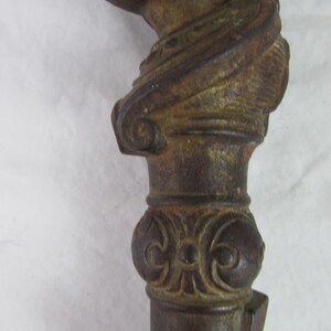 Architectural Salvage ANTIQUE Cast Iron Roman Soldier DOOR Pull Handle ...