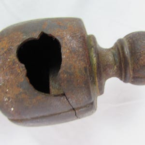 Architectural Salvage ANTIQUE Cast Iron Roman Soldier DOOR Pull Handle ...