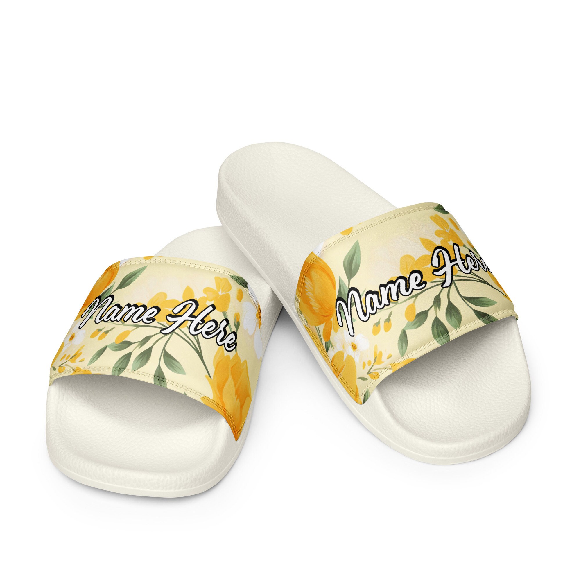Personalized Bridal Slide Sandals || Custom Sandals for Wedding With ...
