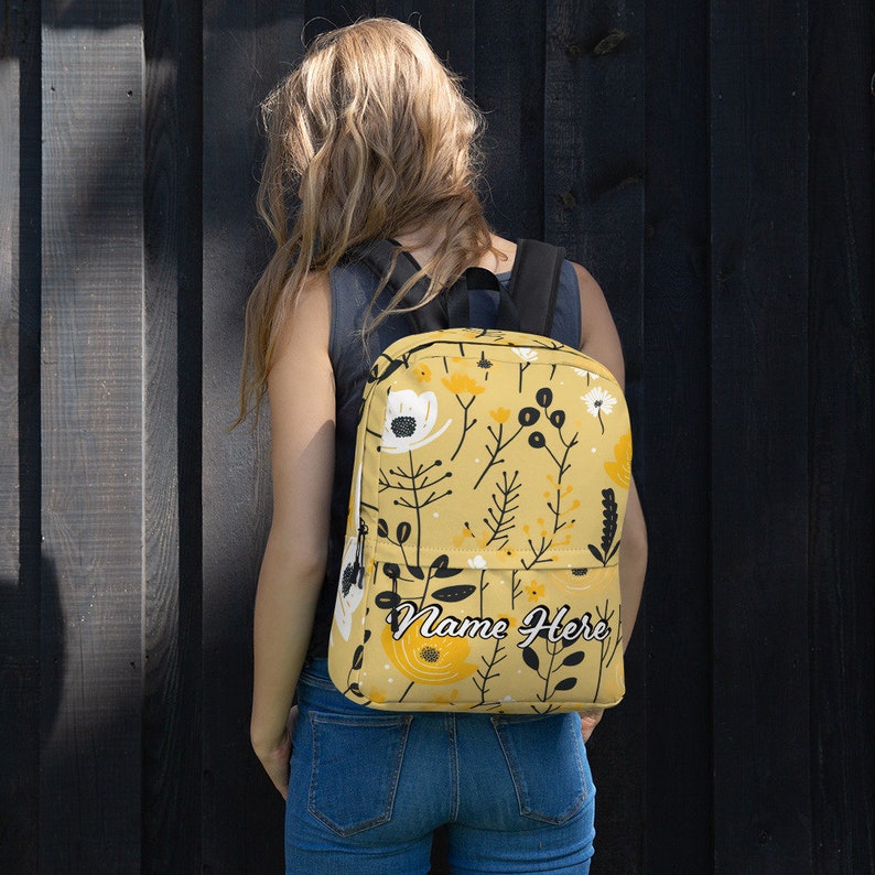 Personalized Backpack With Name for Girls || Custom Floral Backpack ...