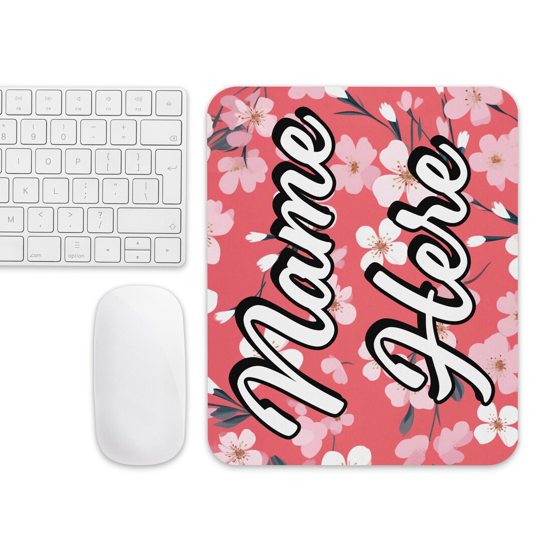 Personalized Mousepad With Name || Custom Mousepad || Floral Mousepad ...