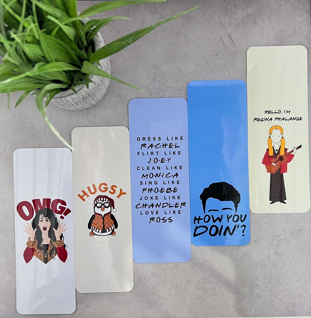 Friends Bookmarks Handmade Bookmark Laminated Gift for Book Lovers ...