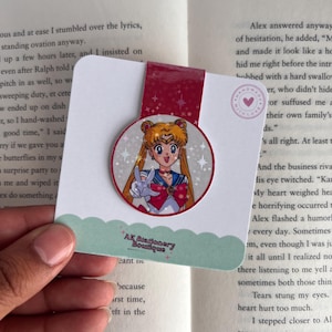 Sailor Moon Bookmark| Anime World| Bookish Gift| Book Accessories| Book ...