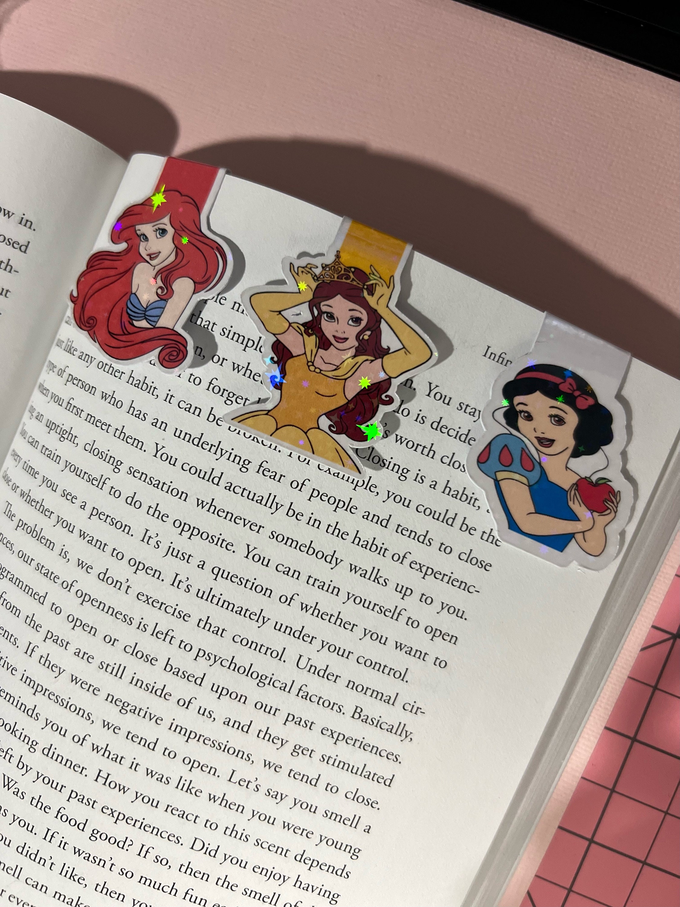 Disney Princesses Magnetic Bookmarks Book Lovers Gift Handmade Bookish ...