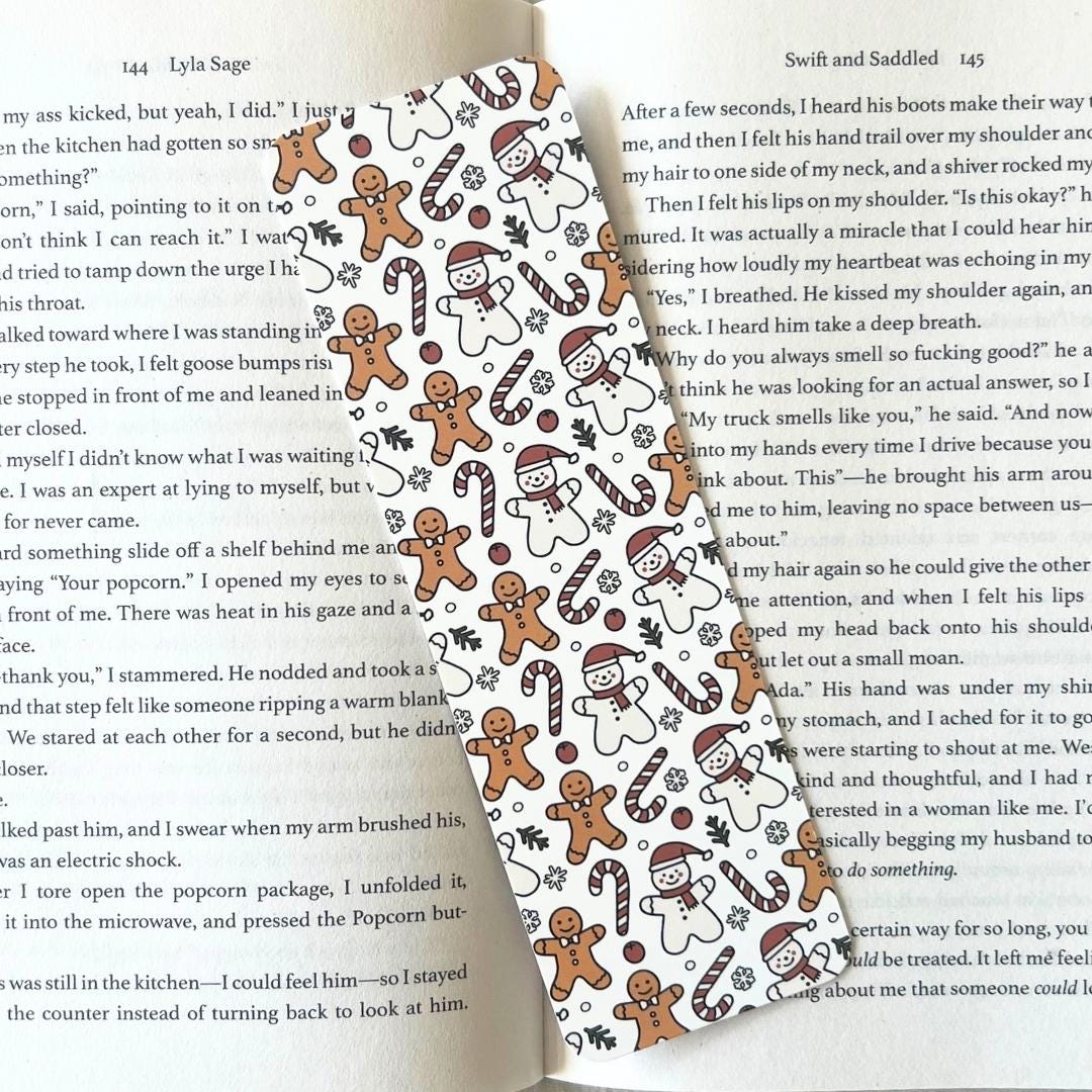 Bookmark| Gingerbread Man Christmas Bookmark| Stocking Stuffer Gift ...