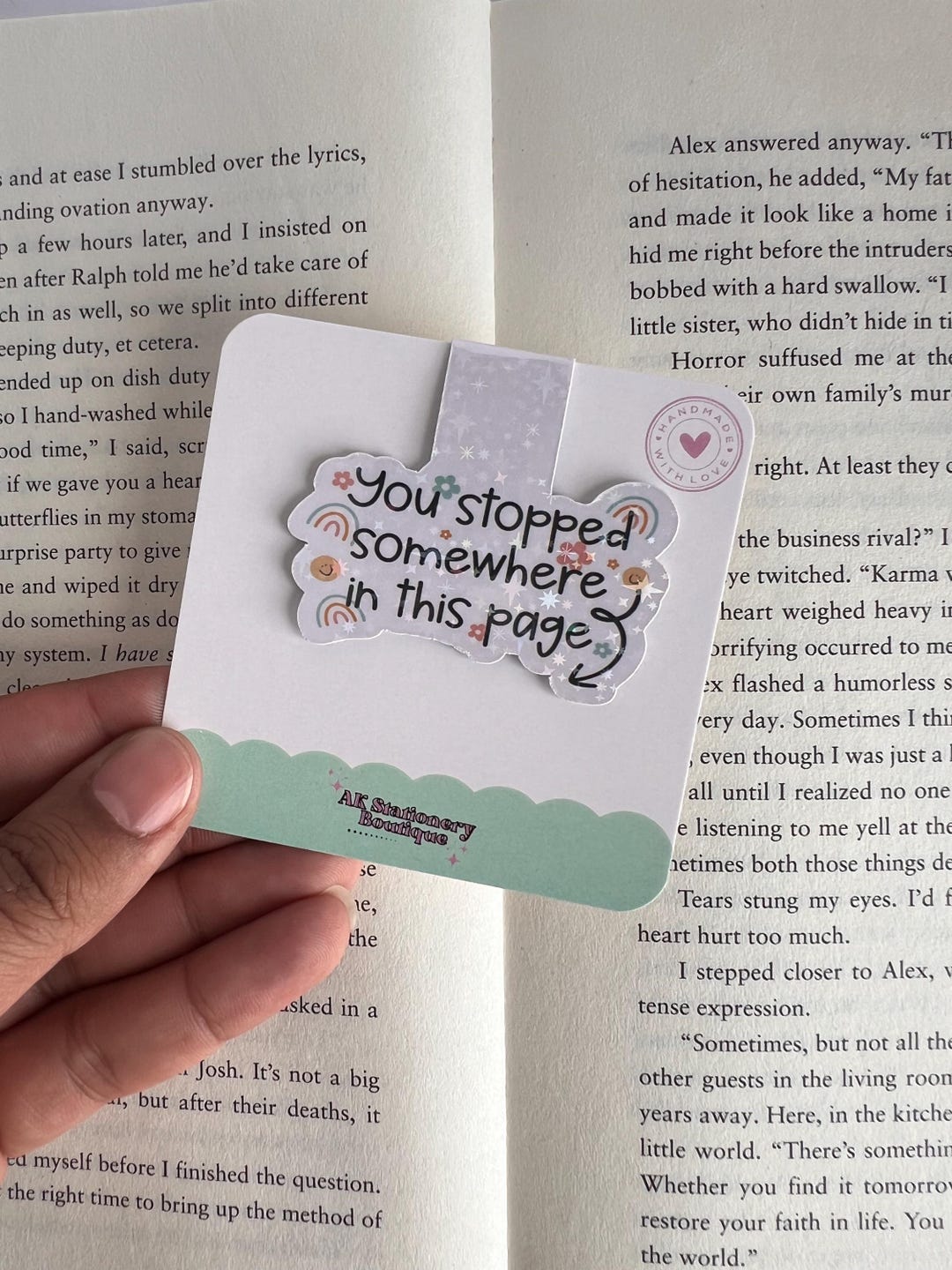 You Stopped Here Magnetic Bookmark| Reading Essentials| Book Lover ...