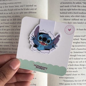 Stitch Magnetic Bookmark| Book Lovers Gift| Handmade| Bookish Gift ...