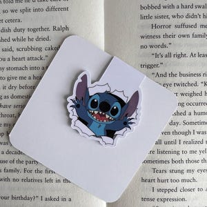 Stitch Magnetic Bookmark| Book Lovers Gift| Handmade| Bookish Gift ...