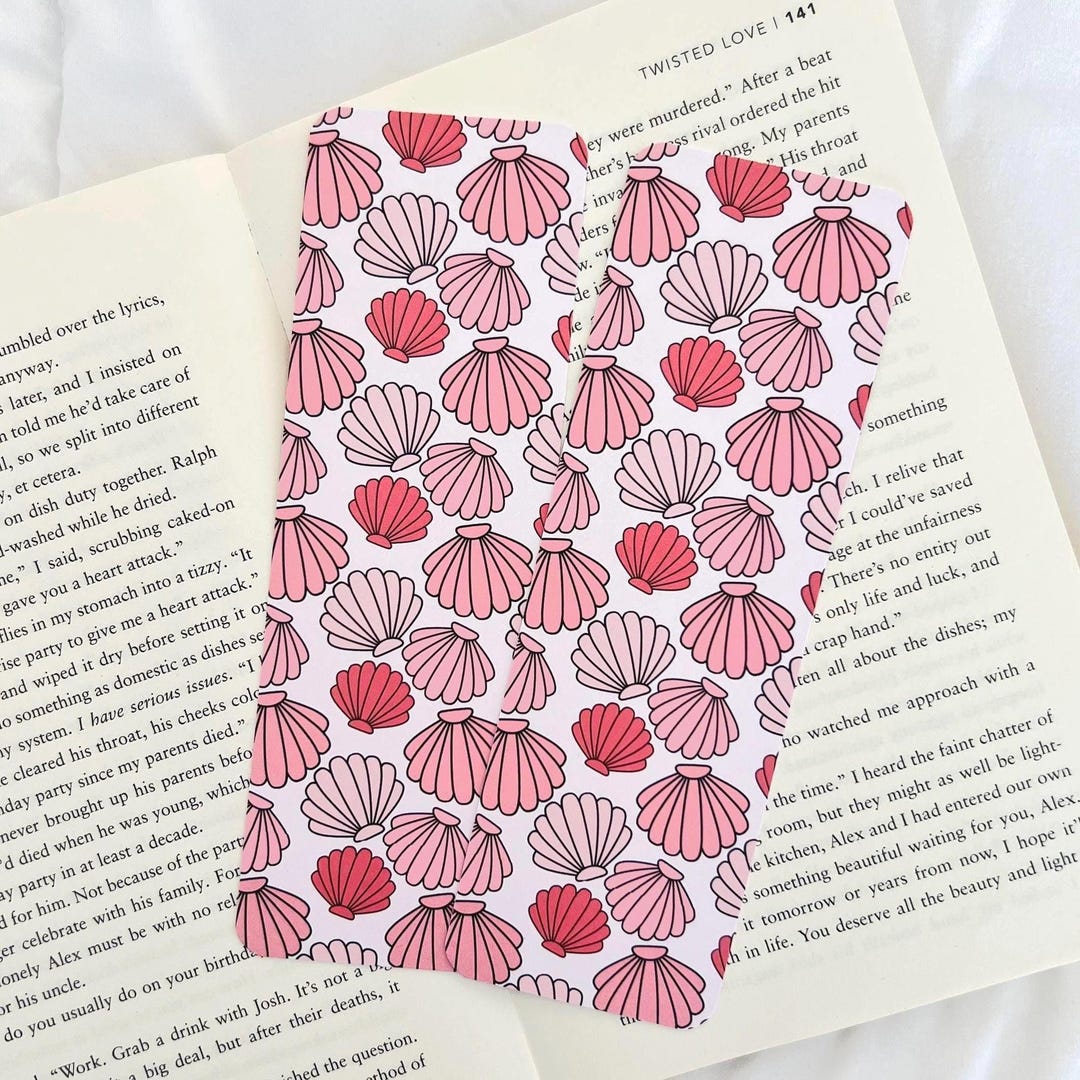 Pink Sea Shells Bookmark | Bookish Merch | Book Lover | Summer | Gift ...