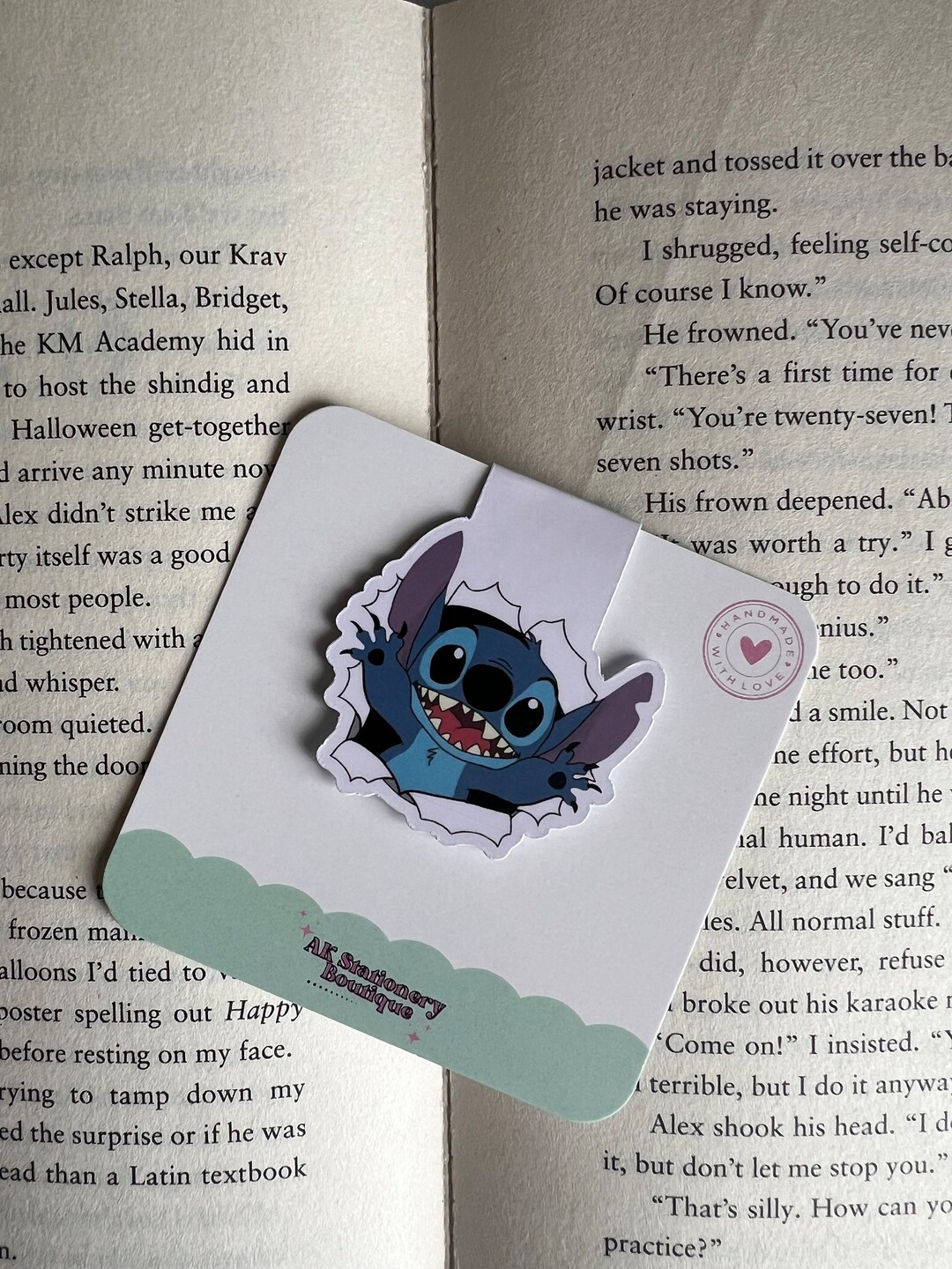 Stitch Magnetic Bookmark Book Lovers Gift Handmade Bookish Gift ...