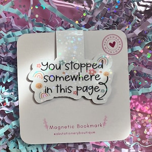You Stopped Here Magnetic Bookmark Reading Essentials Book Lover Gifts ...