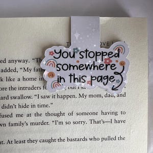 You Stopped Here Magnetic Bookmark| Reading Essentials| Book Lover ...
