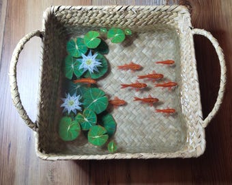 3D Koi Fish Goldfish Resin Hand Painting Unique Gift for Fish Lovers ...