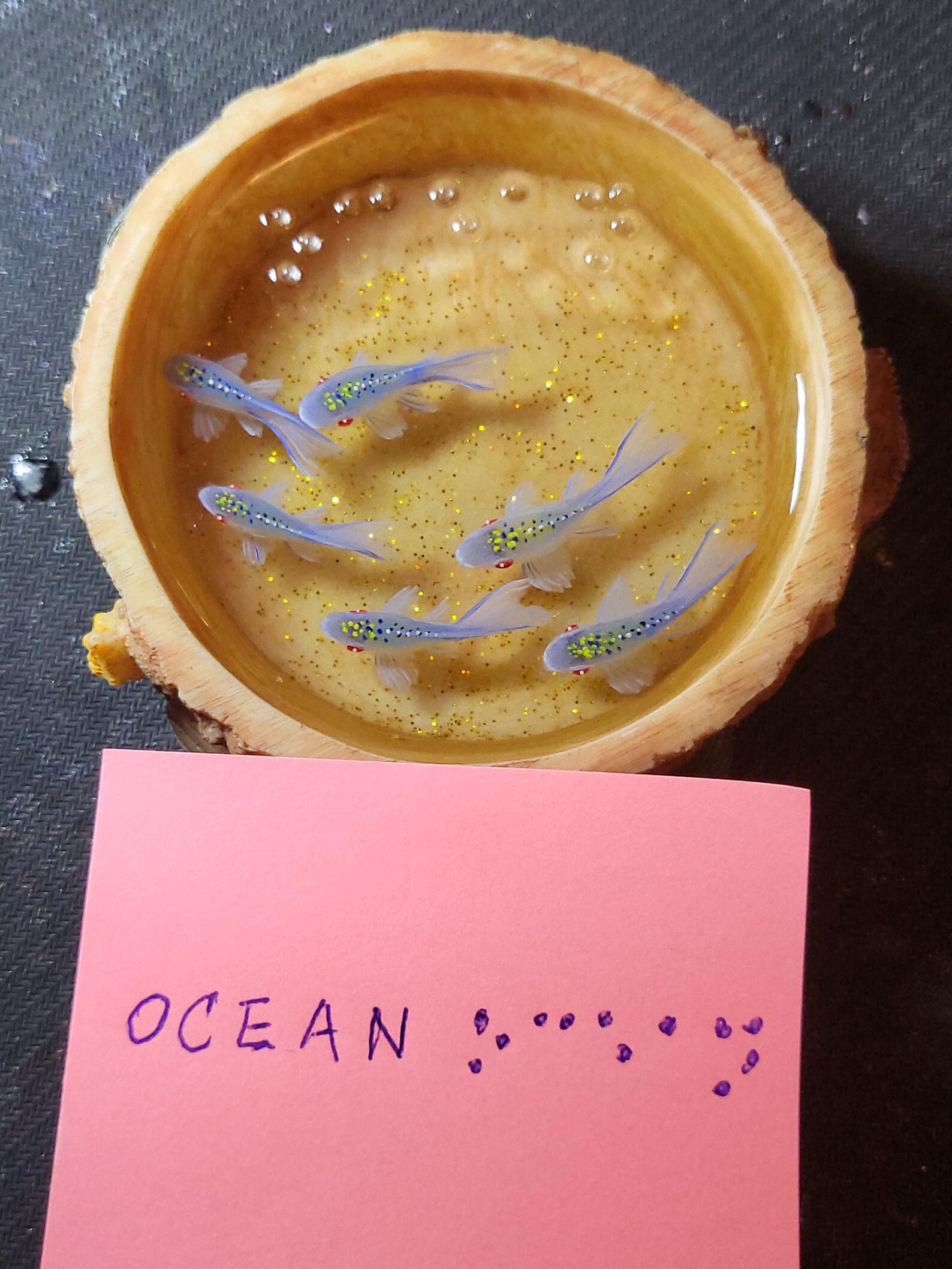 3D Koi Fish Resin Hand Painting Unique Gift for Fish Lovers Lucky Feng ...