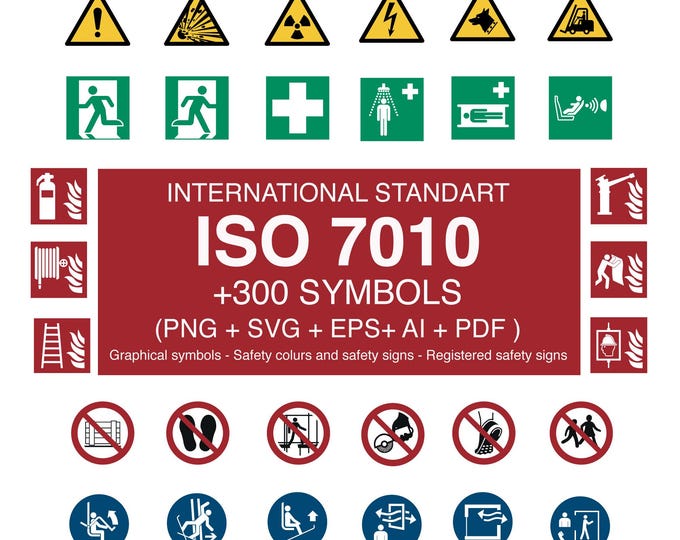 ISO 7010 All Signs of International Standart, Graphical Symbols, Safety Colours and Safety Signs ...