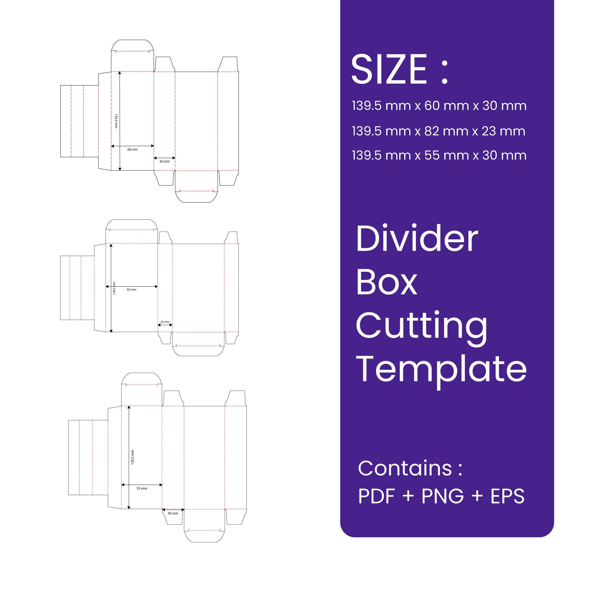 Custom Divider Cutting Box Template Perfect for DIY Projects ...