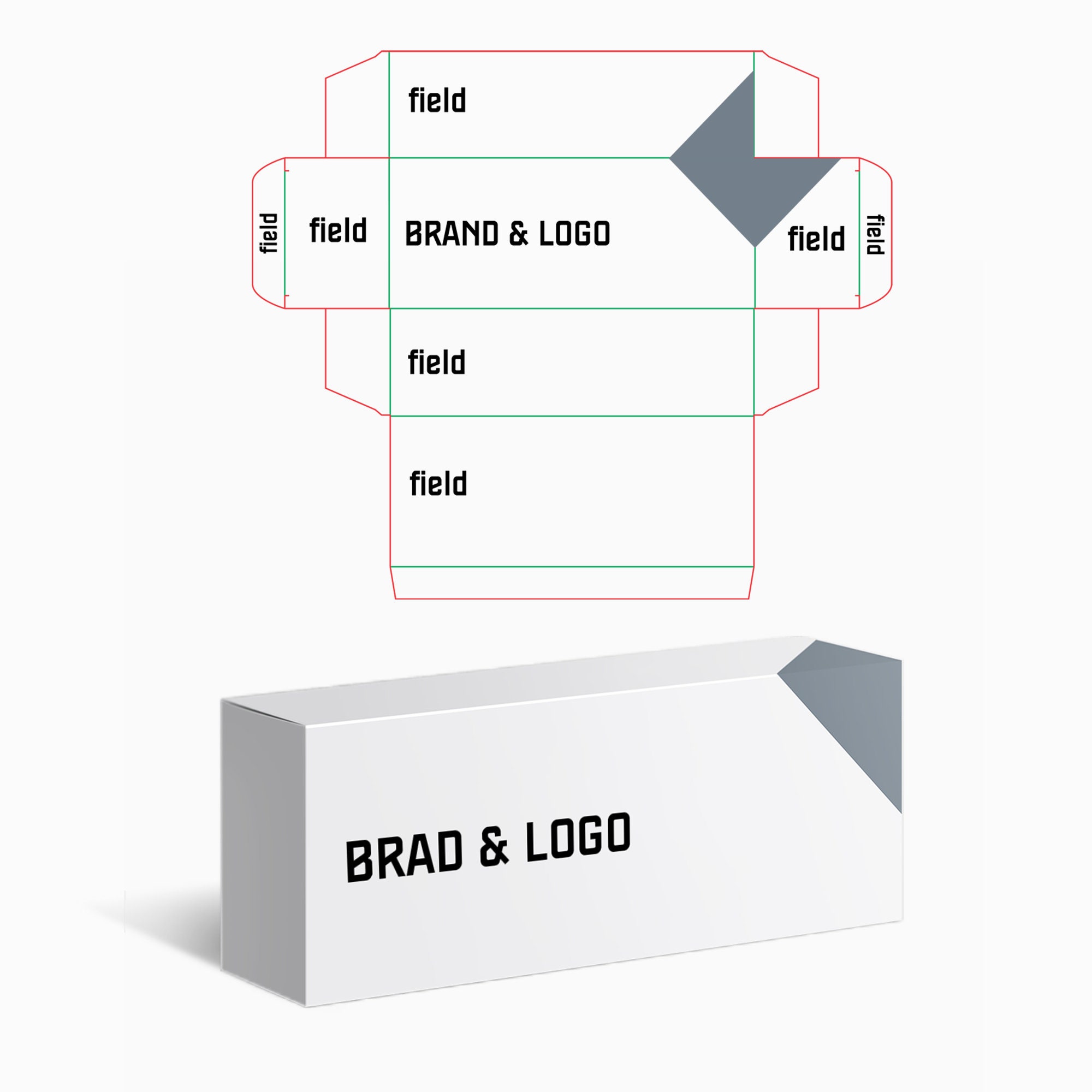 10 Different Box Templates, Editaple Box Template, Product Boxs, Brand ...