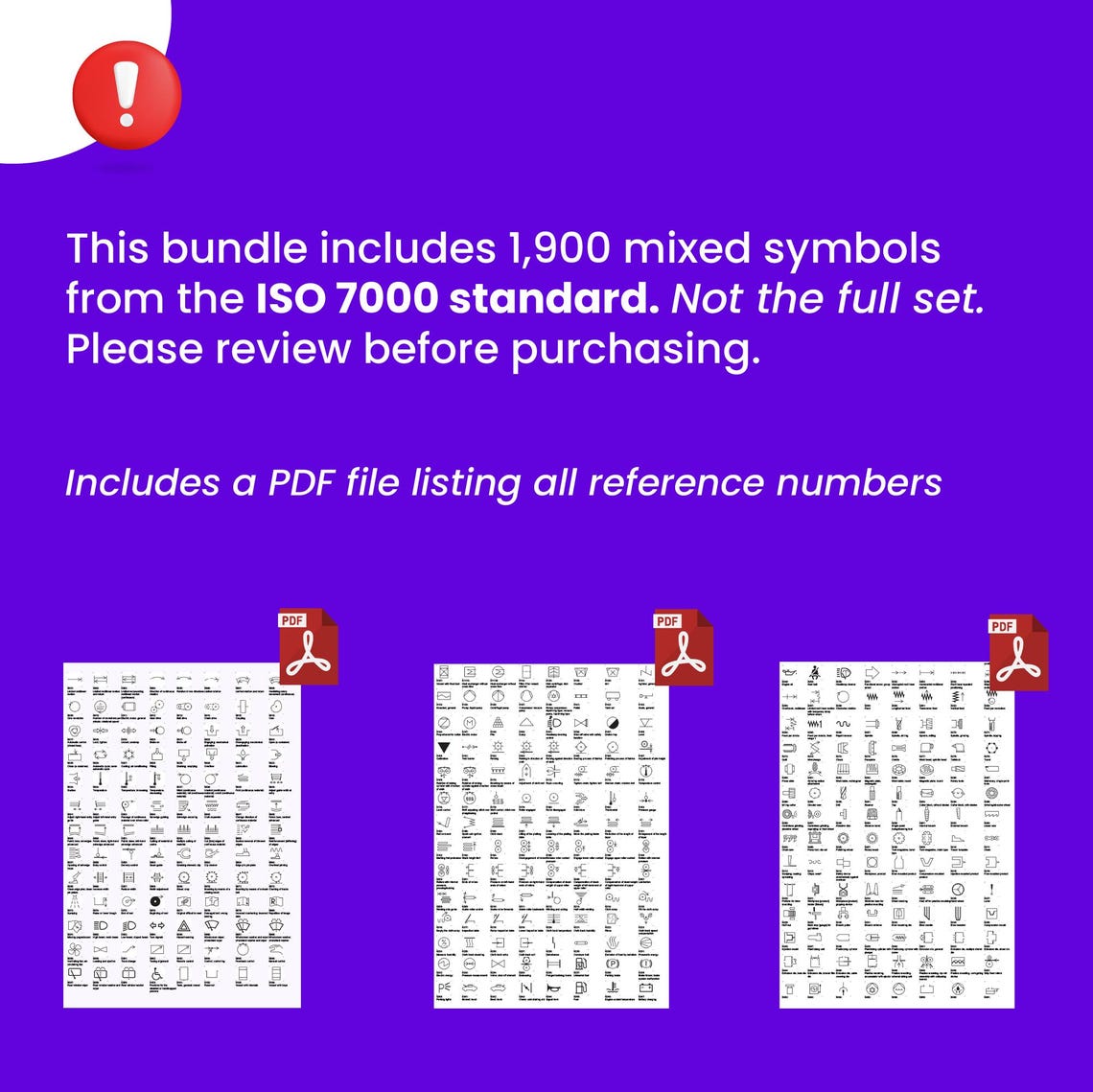 Buy 1900 ISO 7000 Symbols, Industrial & Safety Icons (svg, Png, Jpg ...