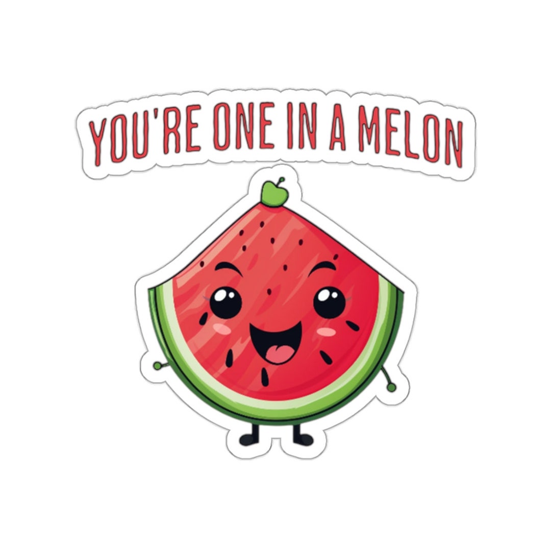 Watermelon Pun Sticker - Etsy